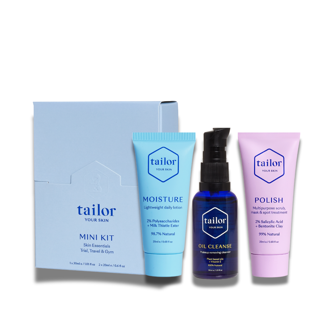 Buy Mini Travel Skincare Essentials Kit | Tailor Skin NZ – Tailor Skincare